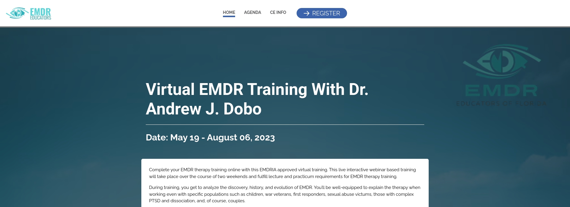 Virtual EMDR Training With Dr. Andrew J. Dobo